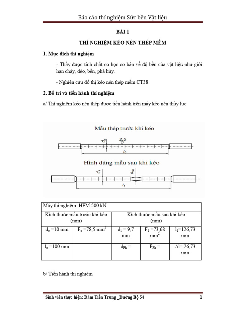 Báo cáo thí nghiem SBVL Trung (1) đã sửa hoàn chỉnh | PDF