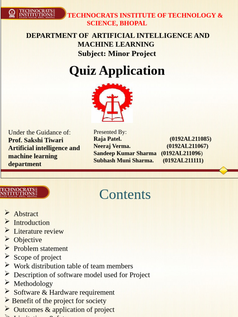 Quiz Application Development with Java | PDF | Model–View–Controller | Usability