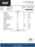Test Report: Complete Blood Count (CBC) | PDF | Medical Specialties ...