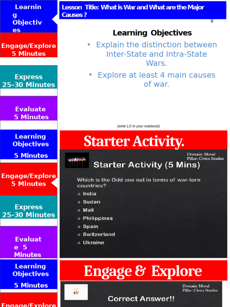 Yr 12 MSC PPT On What Is War - Week 6 | PDF | Evaluation | Cognition
