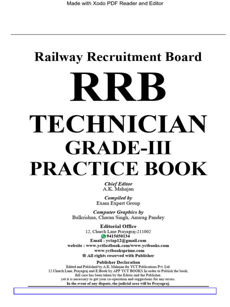 RRB Technician Grade III Practice Book English Medium ? | PDF | Waves ...