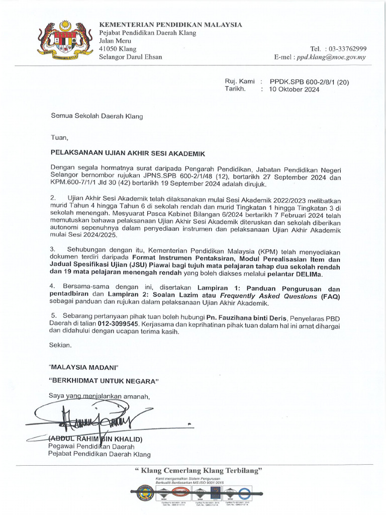 Pelaksanaan UASA | PDF