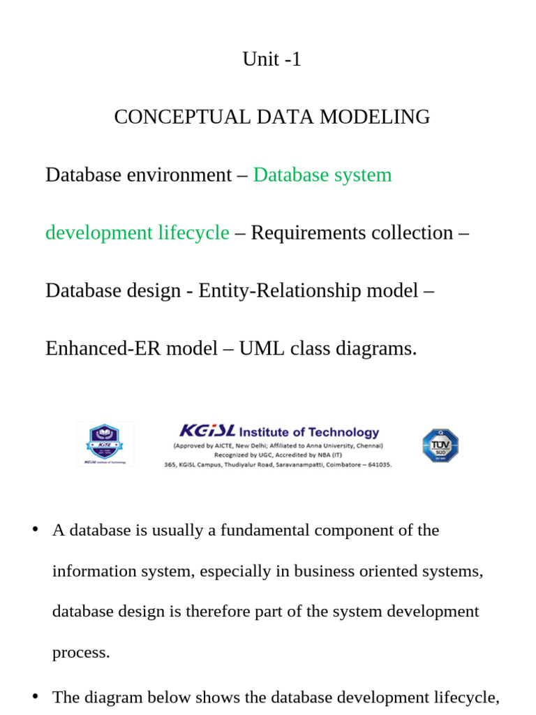 Database Development Life Cycle | PDF | Databases | Conceptual Model