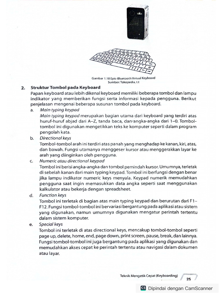 Struktur, Fungsi Tombol, Fungsi Dan Penggunaan Mouse | PDF