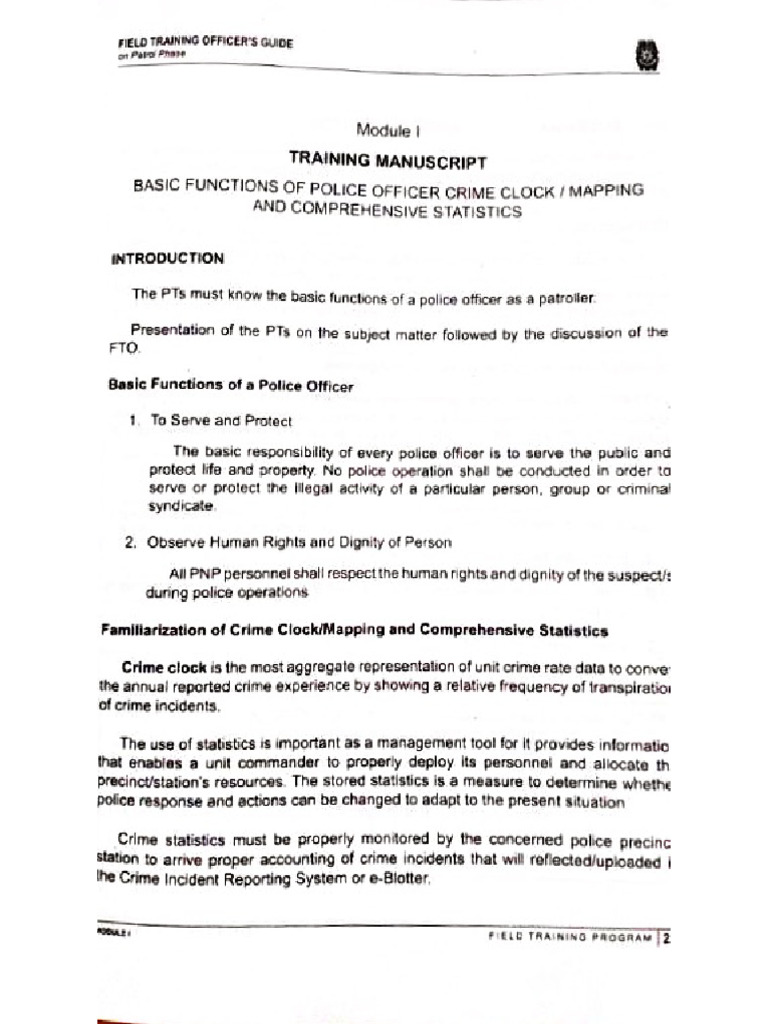 Patrol Phase Exam Reviewer (1) | PDF