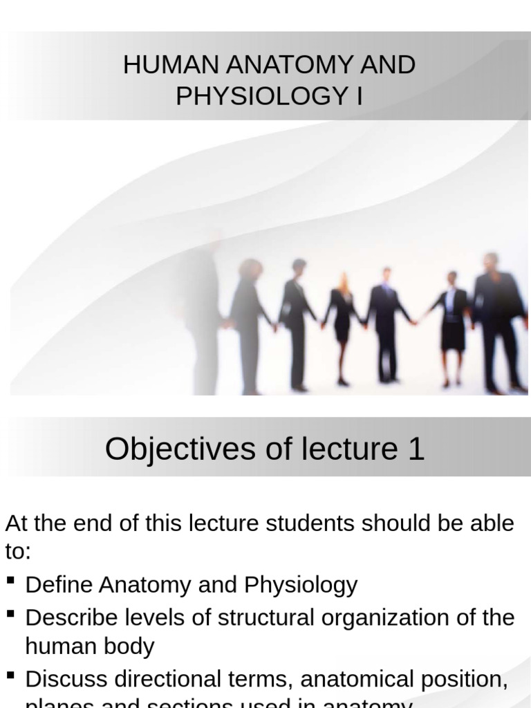 Anatomy and Physiology Lecture1 and 2 | PDF | Mitosis | Anatomical Terms Of Location