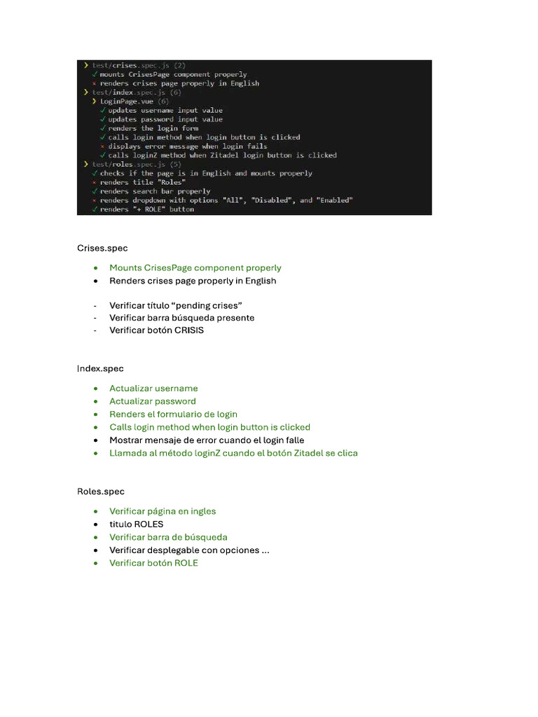 Especificaciones Proyecto QA 1 | PDF