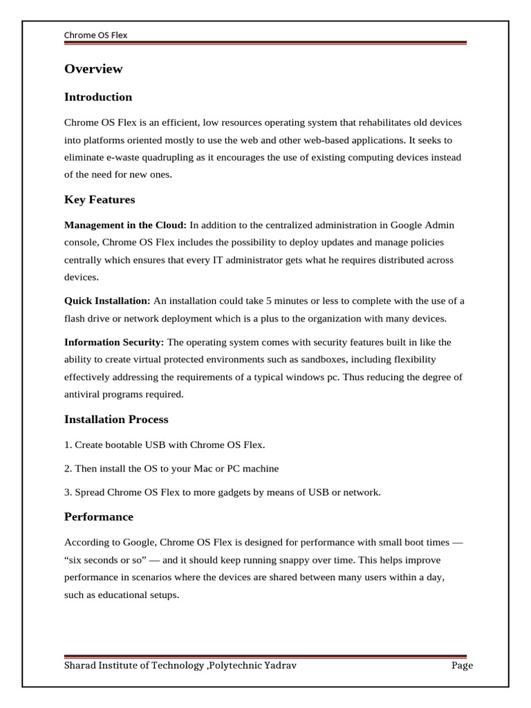 Chrome OS Flex | PDF | Operating System | Booting