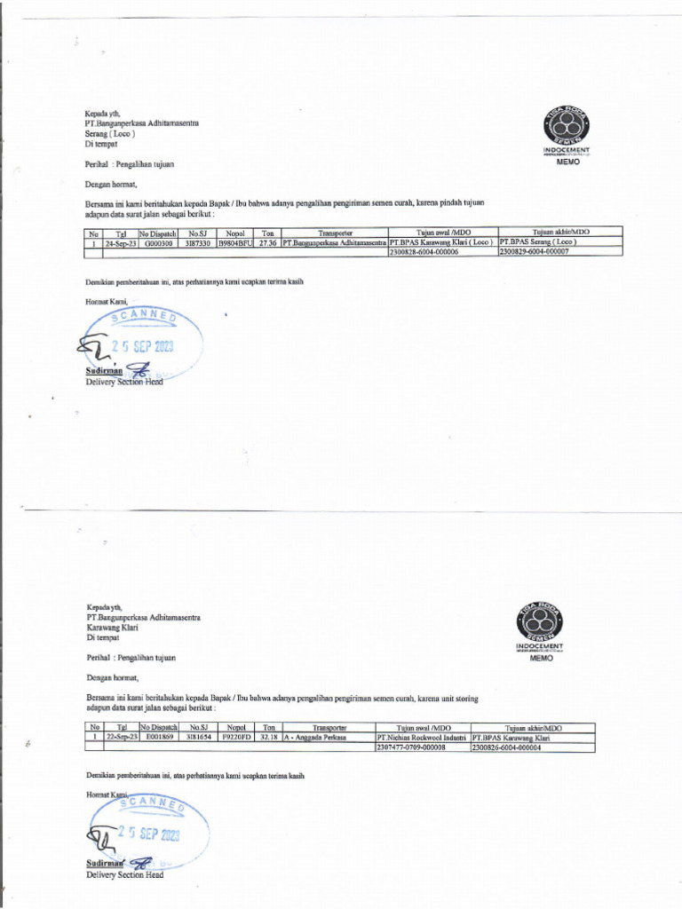 Memo BPAS | PDF