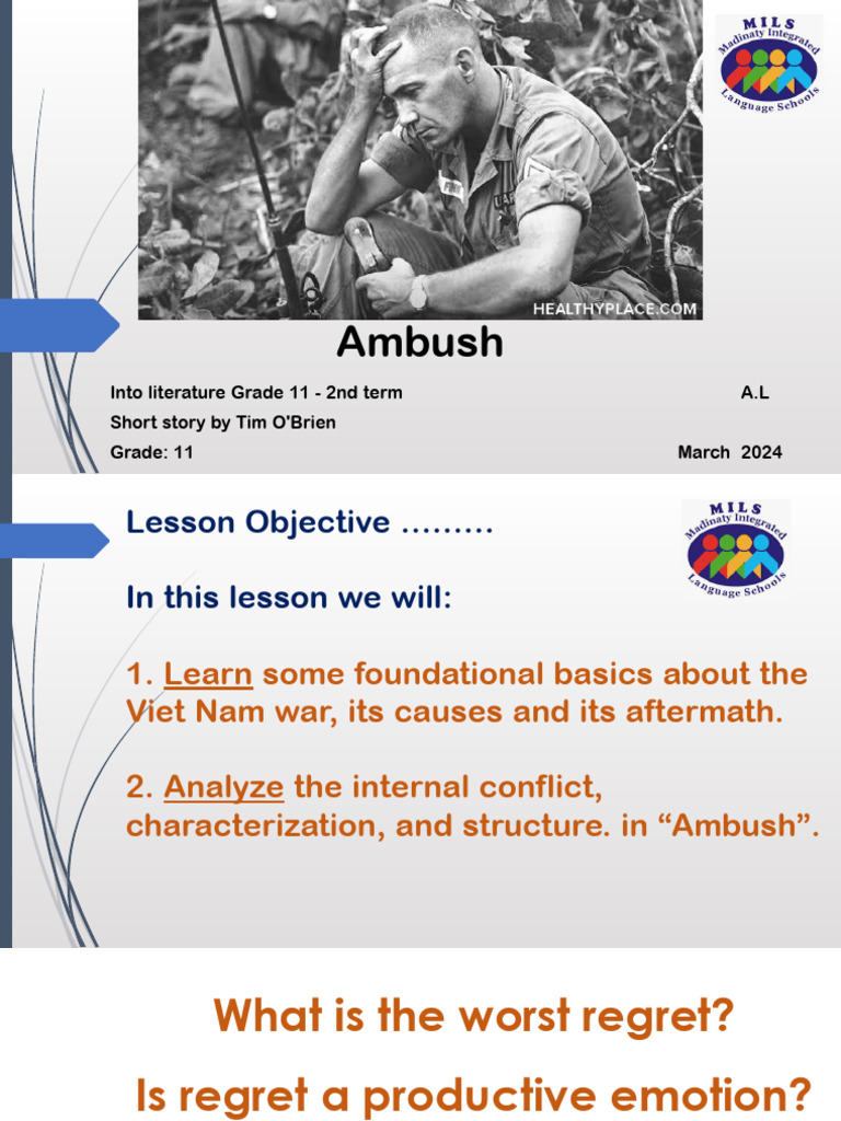 Into literature grade 11 "Ambush" | PDF