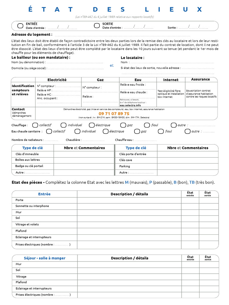 etat-des-lieux-non-meuble | PDF