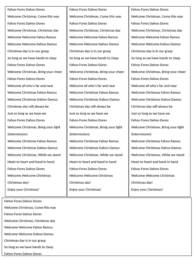 GRINCH SONG | PDF | Christmas