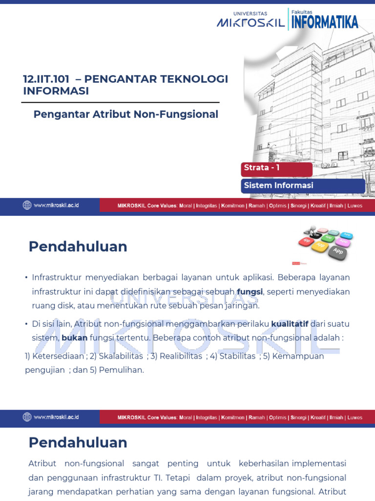03 Pengantar Atribut Non Fungsional | PDF