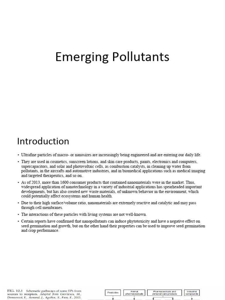 Emerging Pollutant Eg | PDF | Soil | Adsorption