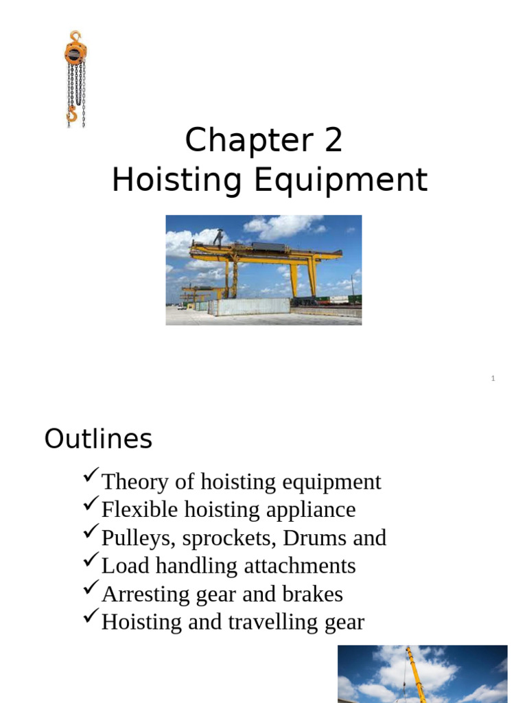 2 Hoisting | PDF | Crane (Machine) | Brake