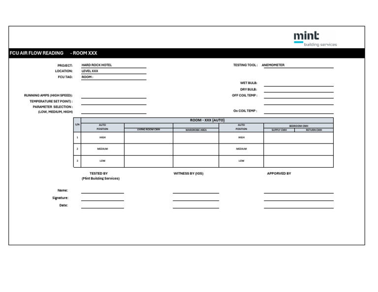 HRH-FCU AIR FLOW MEASUREMENT2 - UPDATE | PDF