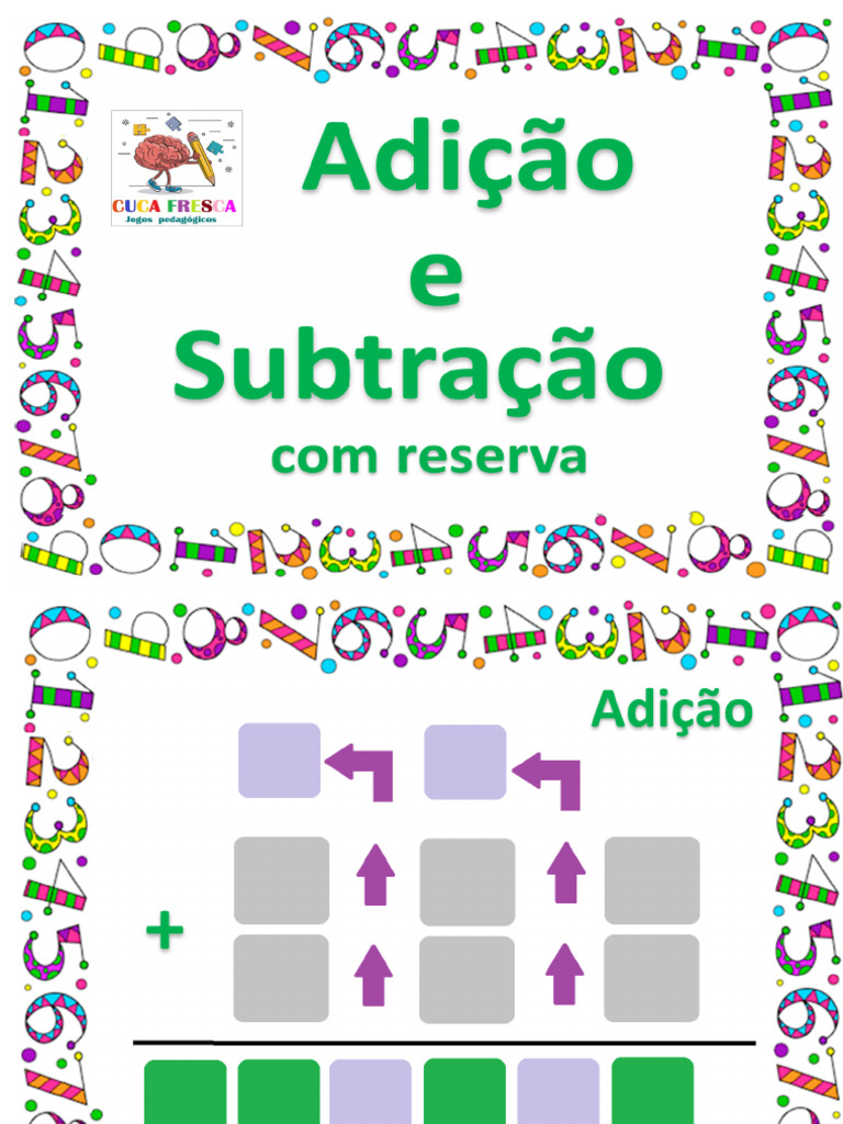 Adição e Subtração Com Reserva | PDF