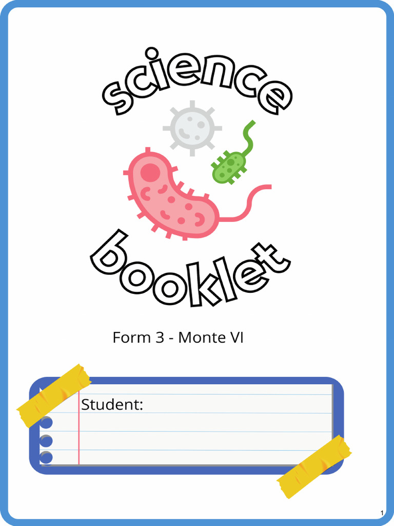 Science Booklet Form 3 - Pagenumber | PDF
