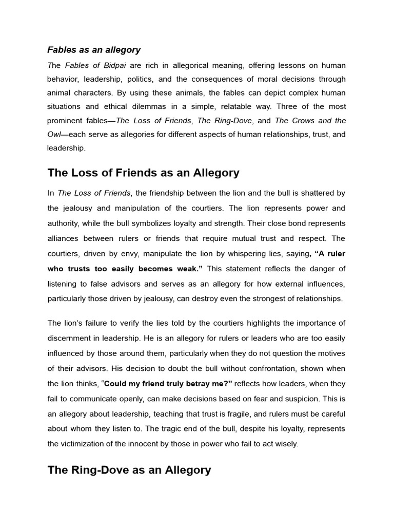 Analysis -6-1 | PDF | Leadership | Allegory