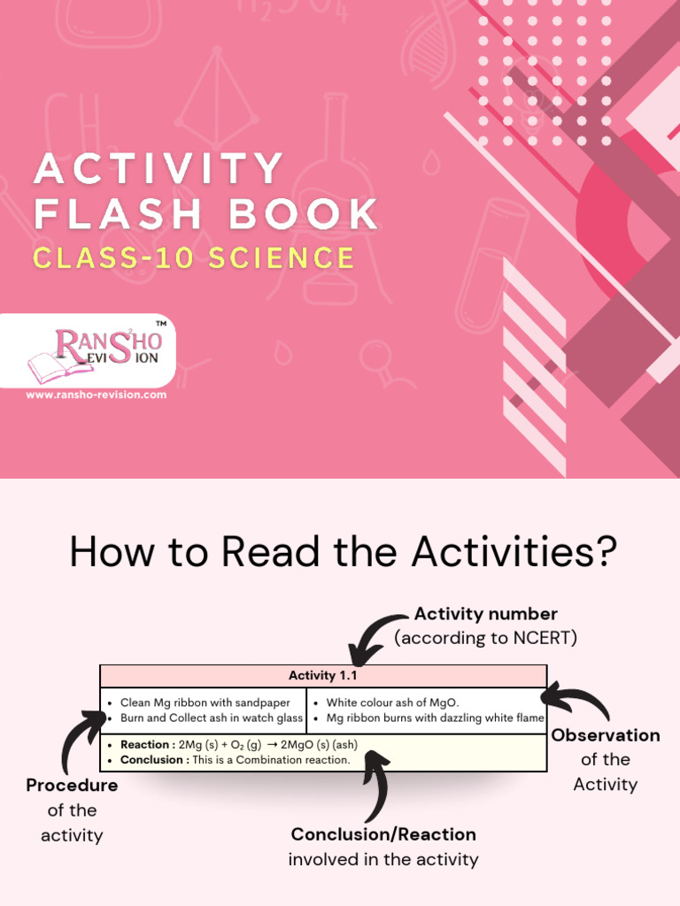 Class 10 Science Activity Guide | PDF | Magnesium | Mirror