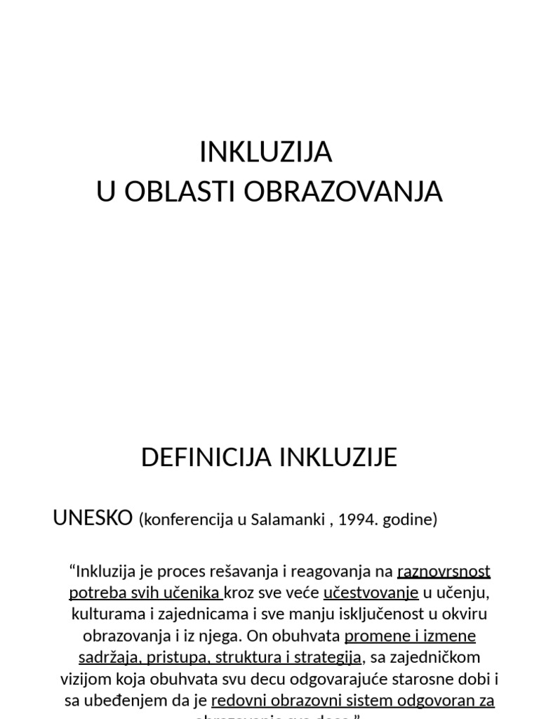 INKLUZIJA | PDF