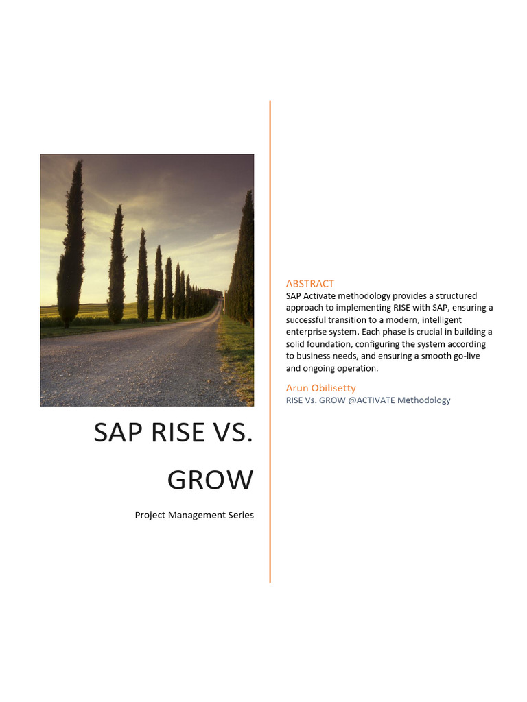 SAP RISE vs. GROW: Activate Methodology | PDF | Software Development ...