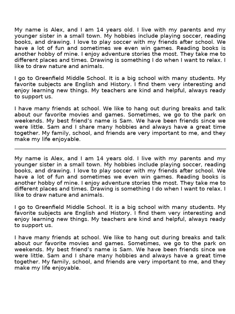 Speaking 3-4 Self Introduction | PDF