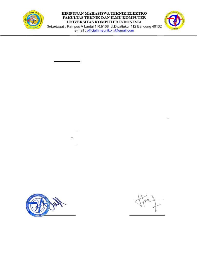 027-Surat Pemberitahuan LDK & MAKRAB Orang Tua Mahasiswa Teknik Elektro Unikom 23 Dan 24 ...
