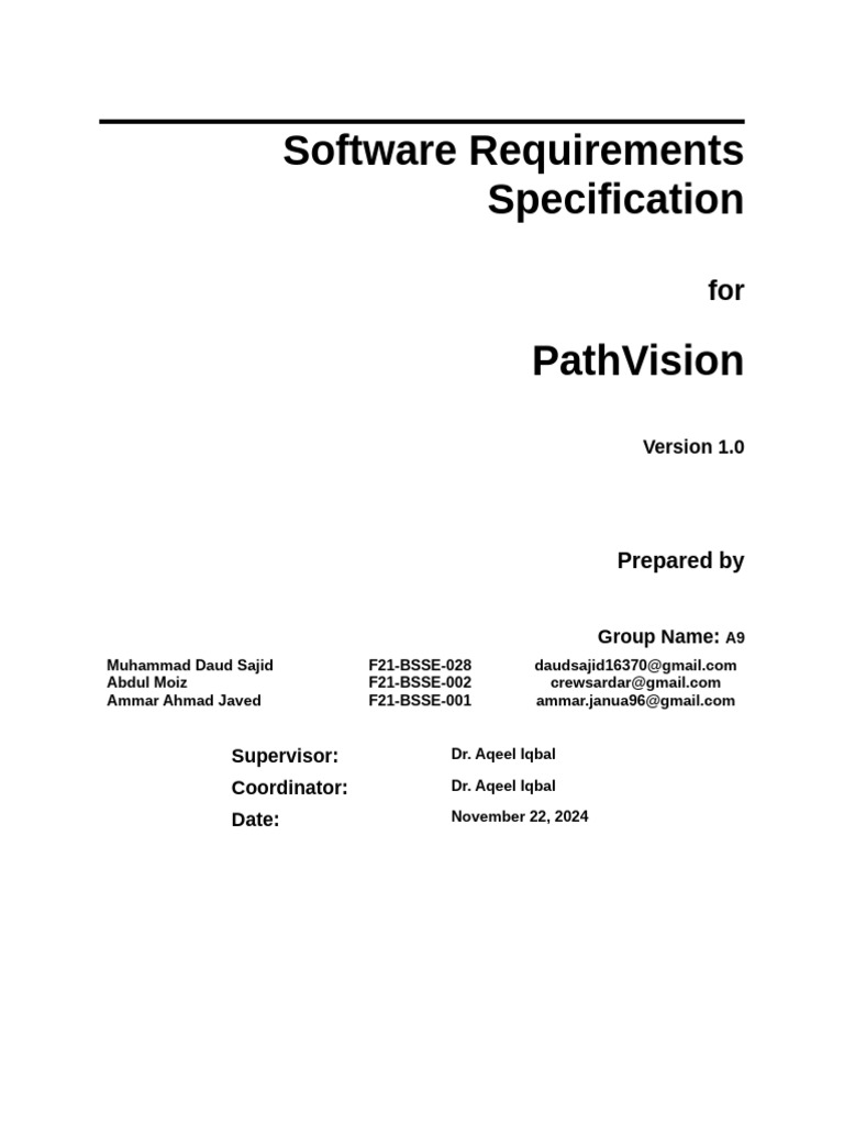 FUI - DSE - FYP I SRS-template 1.0 | PDF | Android (Operating System) | Mobile App