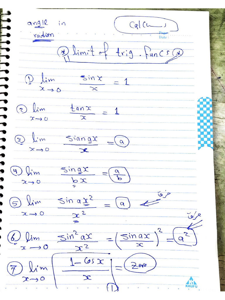 limit trig fun sec 2 | PDF
