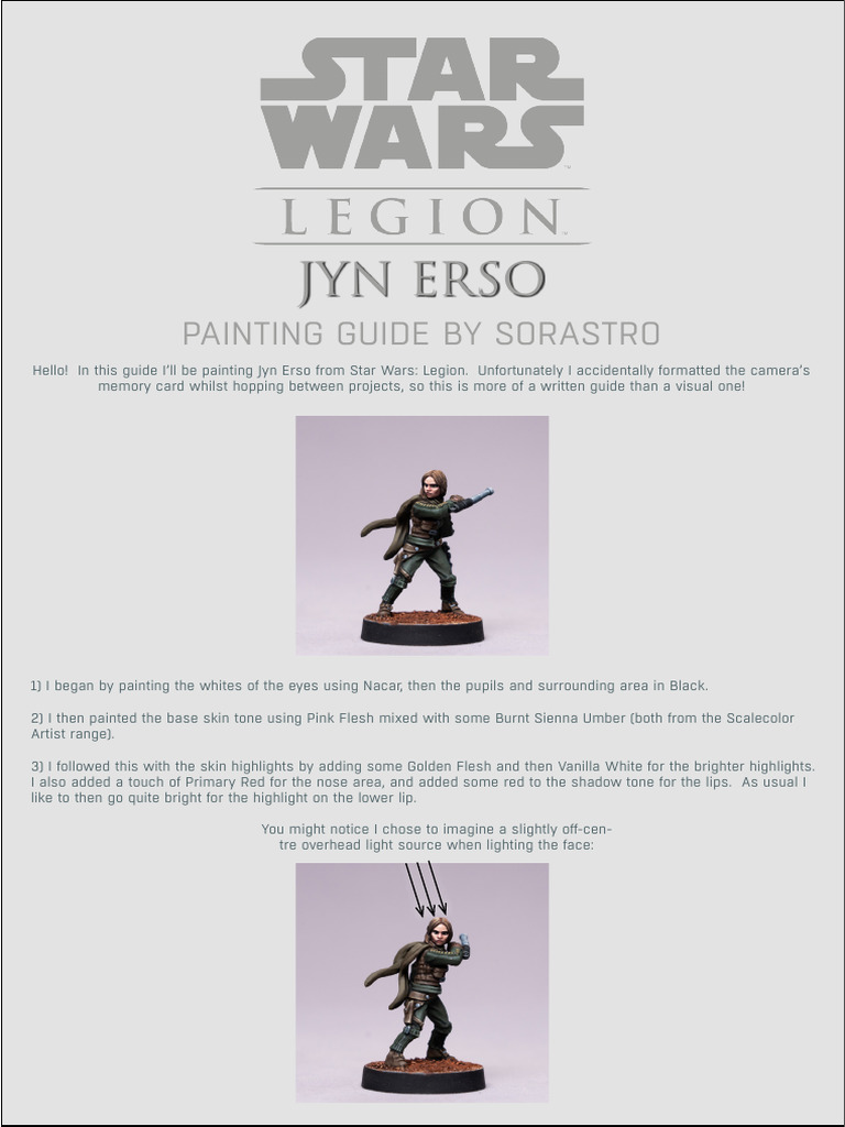 Jyn Erso Painting Guide | PDF