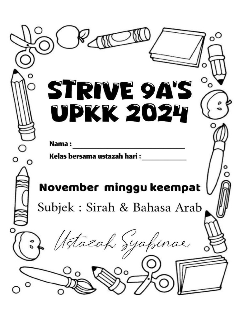 Minggu 4 Strive 9a Upkk Nov 2024 | PDF