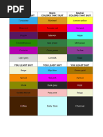 120 Swatch Chart Crayola CP | PDF | Blue | Visual Perception