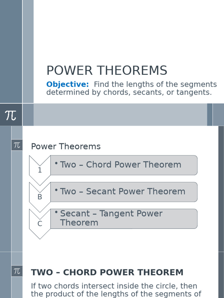 8-POWER-THEOREMS (2) | PDF | Circle | Tangent