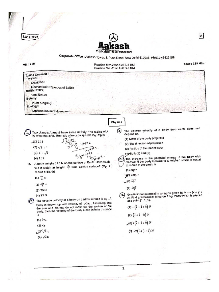 PT-2 RM Aiats-3 | PDF