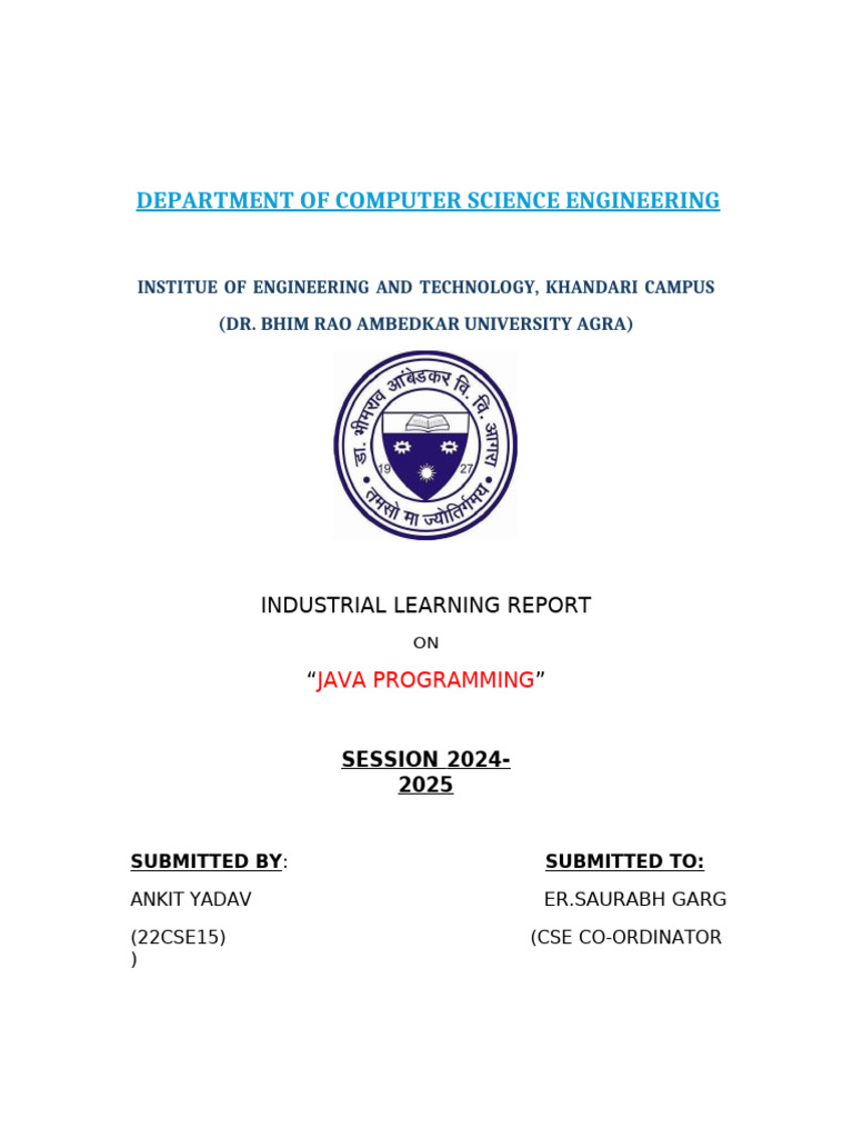 Ankit Frontpage | PDF