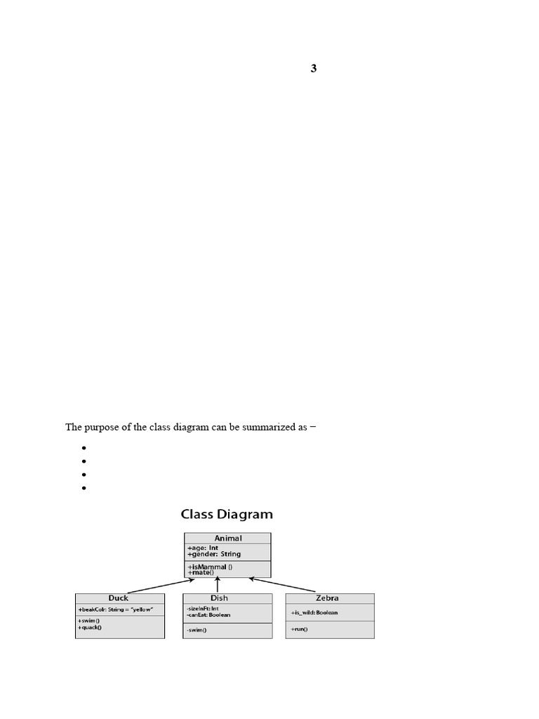 EXPERIMENT 3 Class Diagram | PDF