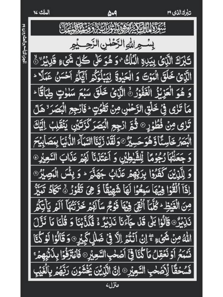 ?Surah Al Mulk ? | PDF