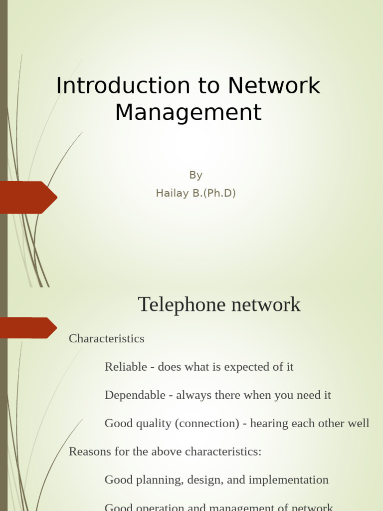 Introduction To Network Management | PDF | Computer Network | Internet Protocols