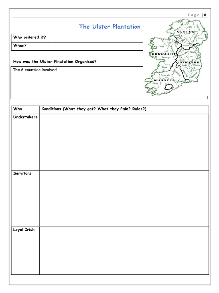 The Ulster Plantation | PDF