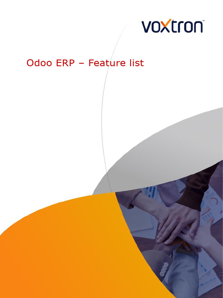Odoo ERP System - Feature List 3 | PDF | Inventory | Depreciation