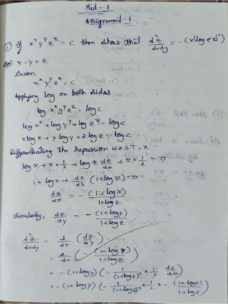 Maths Assignment.1 | PDF