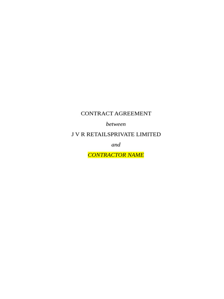 Contract Agreement | PDF | Private Law | Justice