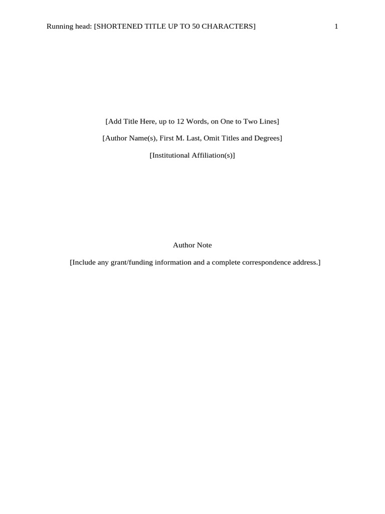 APA Formatting Guide for Academic Papers | PDF | Paragraph | Note ...