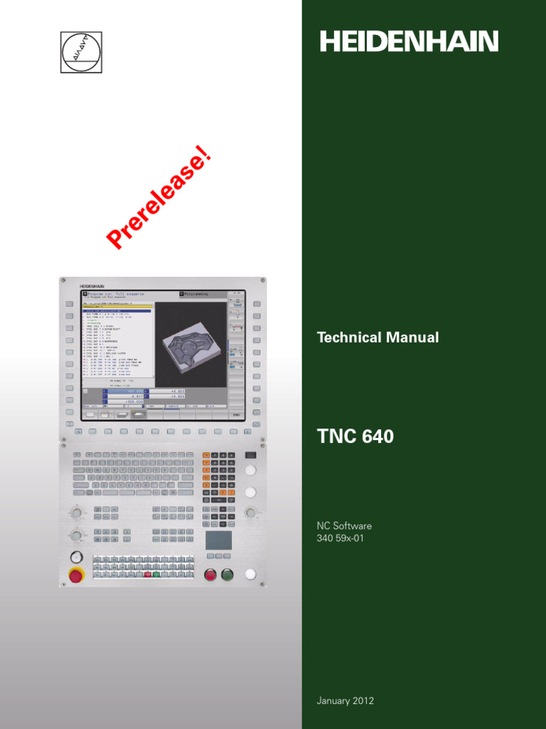 TNC 640 - Technical Manual (892899-20ver00) | PDF | Programmable Logic ...