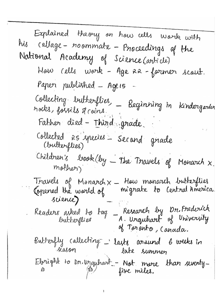Making of A Scientist Short Notes | PDF