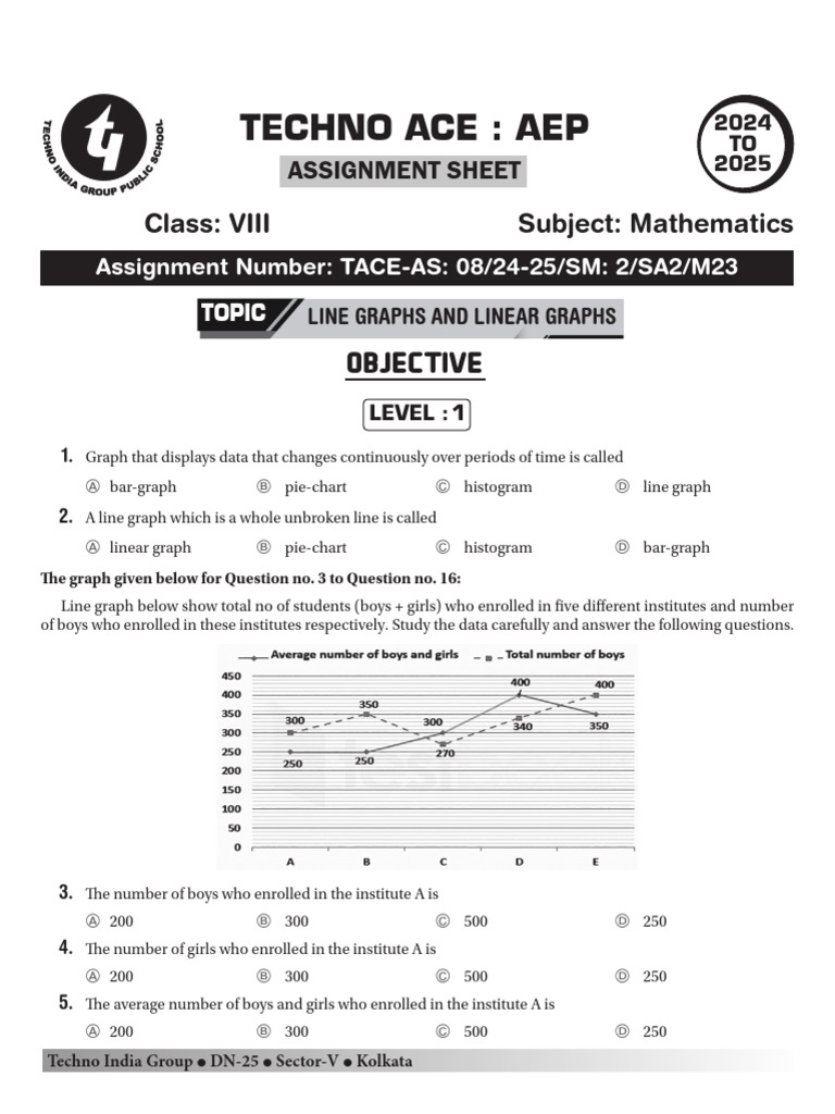 Line Graphs and Data Analysis Assignment | PDF | Velocity | Circle