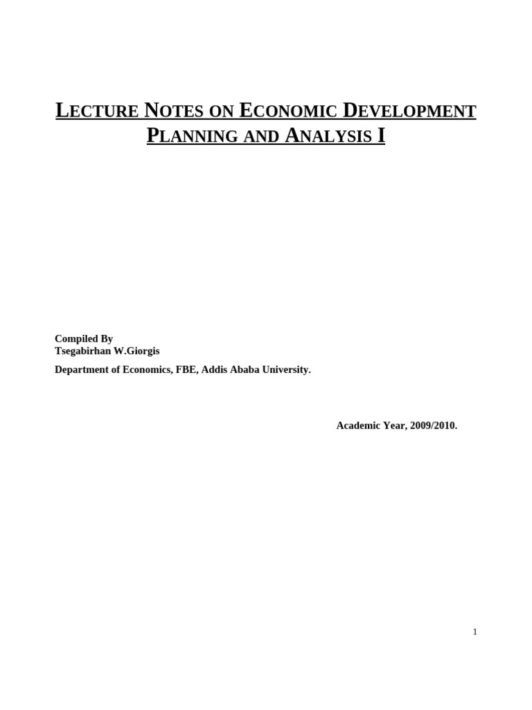 Dev't Planning & Analysis II | PDF | Net Present Value | Internal Rate ...