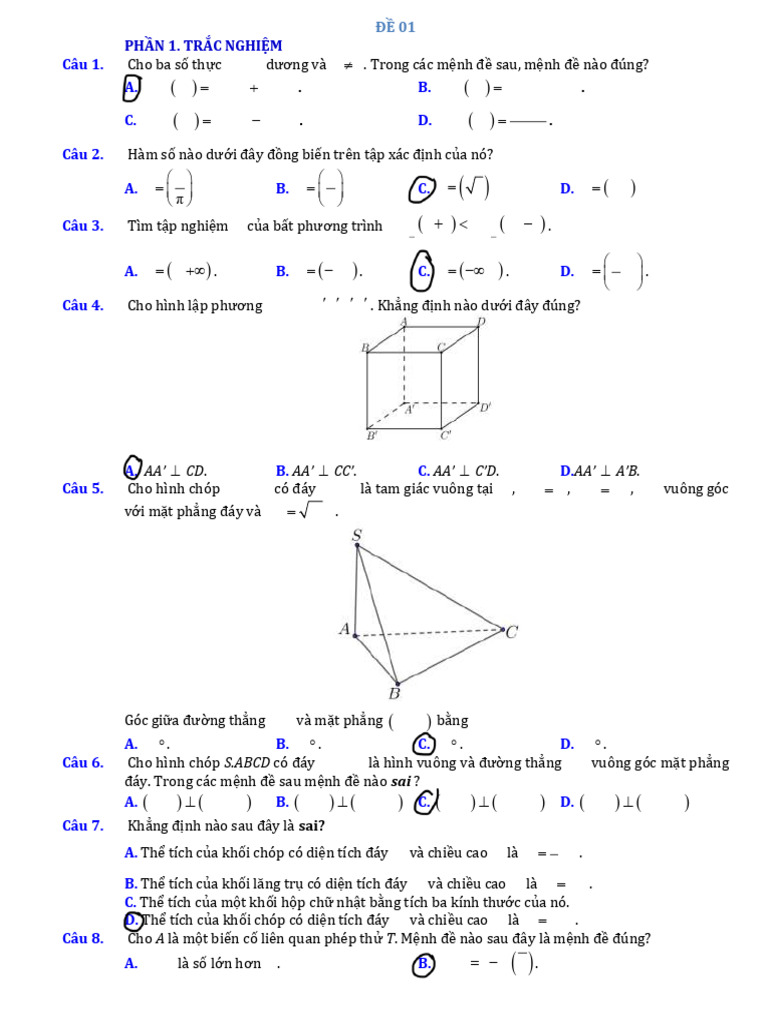 đề 1 ck1 11 | PDF