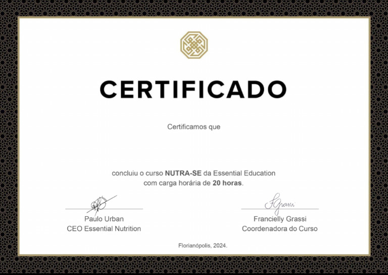 Certificado Essential | PDF